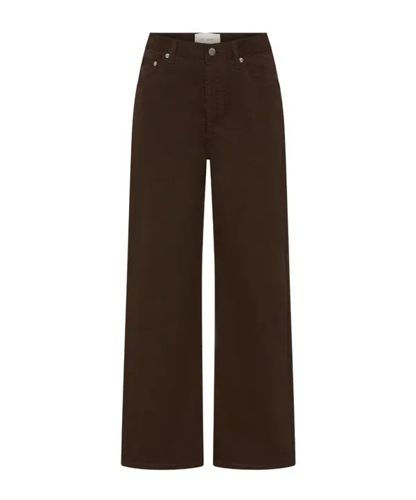 ST. AGNI Belt Loop Jeans - Bark