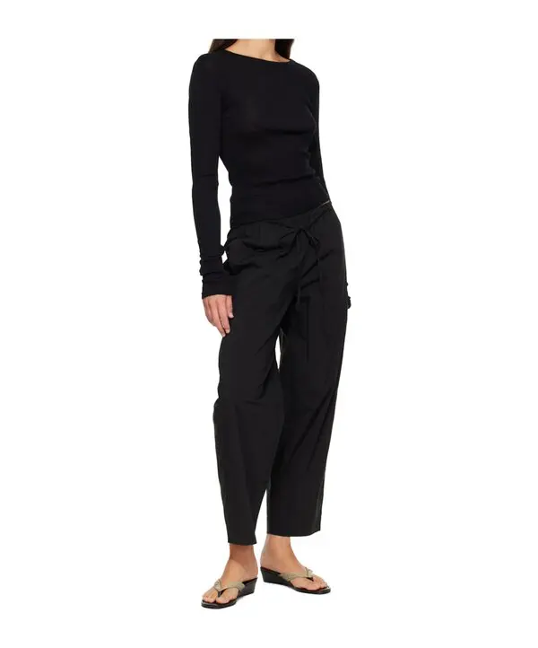 ST. AGNI Drawstring Casual Pants