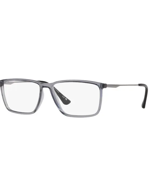 LENSCRAFTERS Rectangle Full Rim Eyeglasses - Gray Transparent