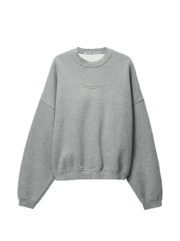 Alexander Wang Oversized Crewneck With Logo Print