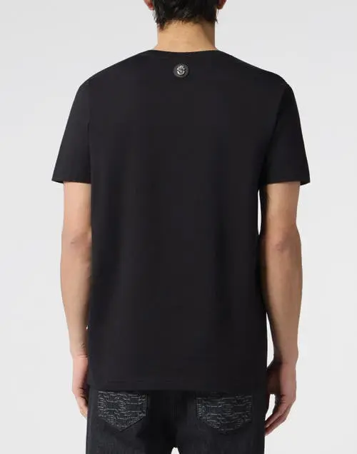 BILLIONAIRE Round Neck T-shirt Signature - Black