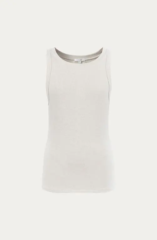 JUANA Selene Ribbed Tank Top - Cement