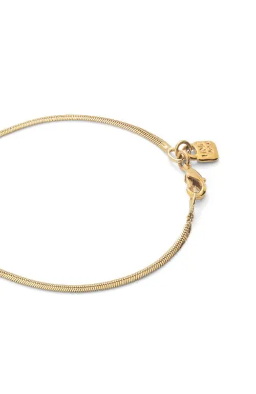 UNODE50 Plated Metal Bracelet With Charm