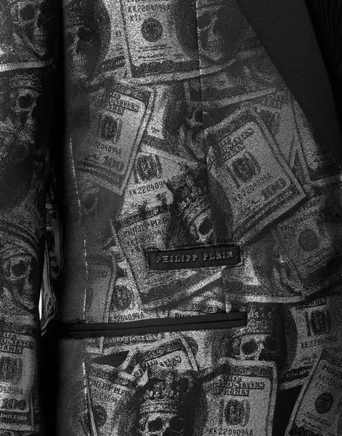 Philipp Plein Blazer All-over Plein Dollars