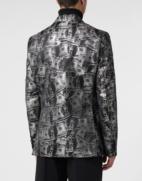 Philipp Plein Blazer All-over Plein Dollars