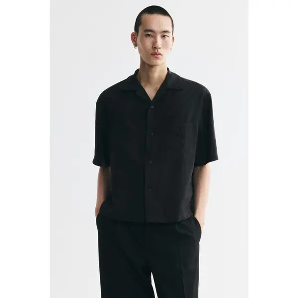 H&M Relaxed-fit Modal-blend Resort Shirt
