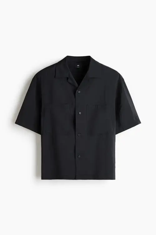 H&M Relaxed-fit Modal-blend Resort Shirt