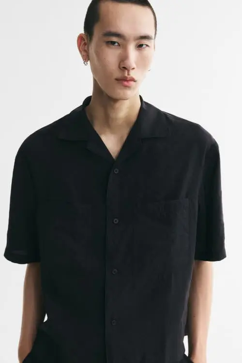 H&M Relaxed-fit Modal-blend Resort Shirt