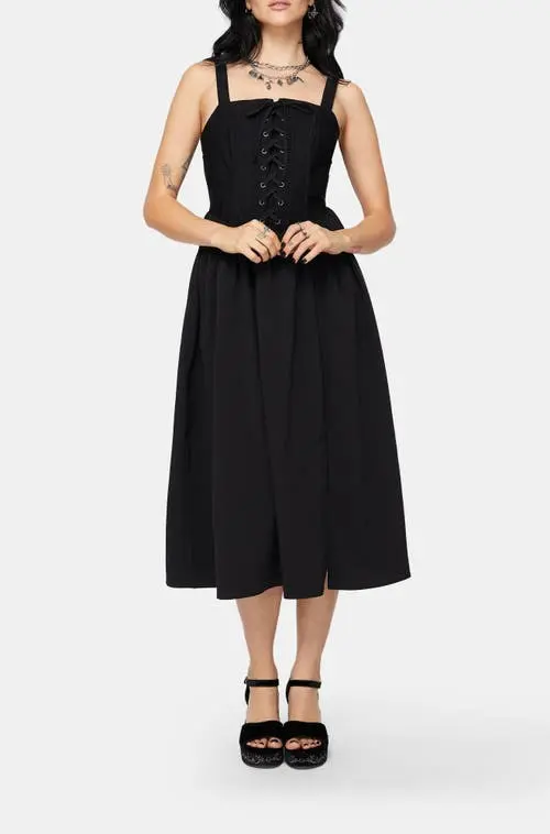 DISTURBIA Miranda Midi Corset Dress
