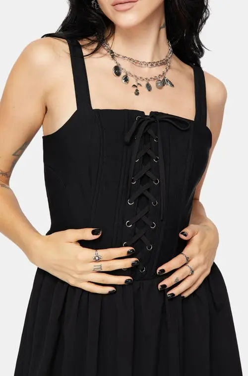DISTURBIA Miranda Midi Corset Dress