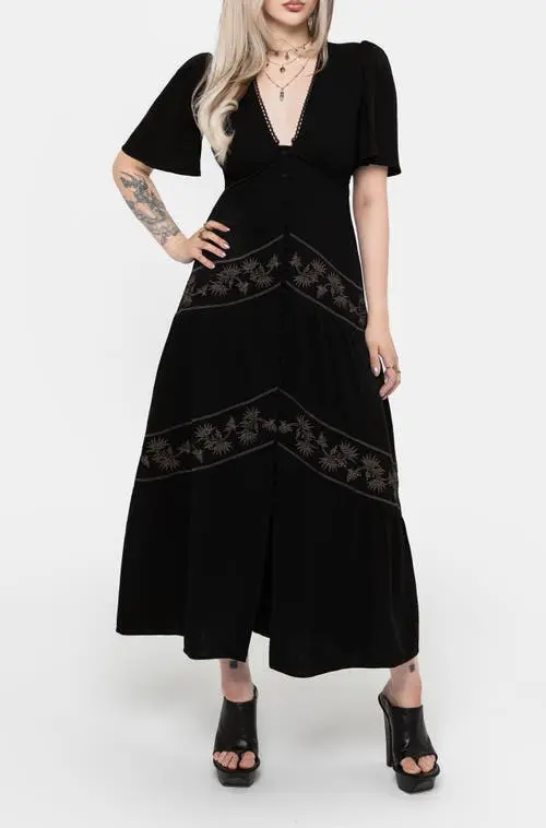DISTURBIA Dionaea Tiered Maxi Dress