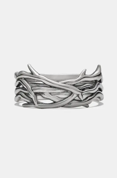 DISTURBIA Rosethorn Sterling Ring
