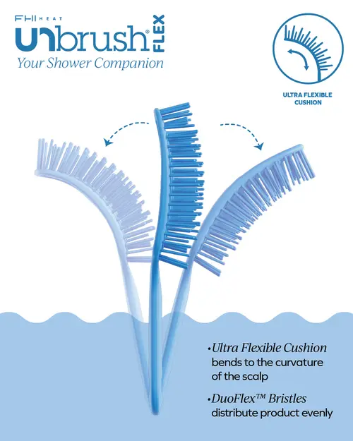 UNBRUSH Flex Detangling Brush - Blue
