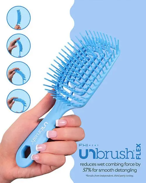 UNBRUSH Flex Detangling Brush - Blue