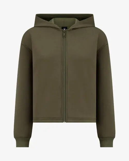 SPYDER Juniper Cropped Hoodie - Olive