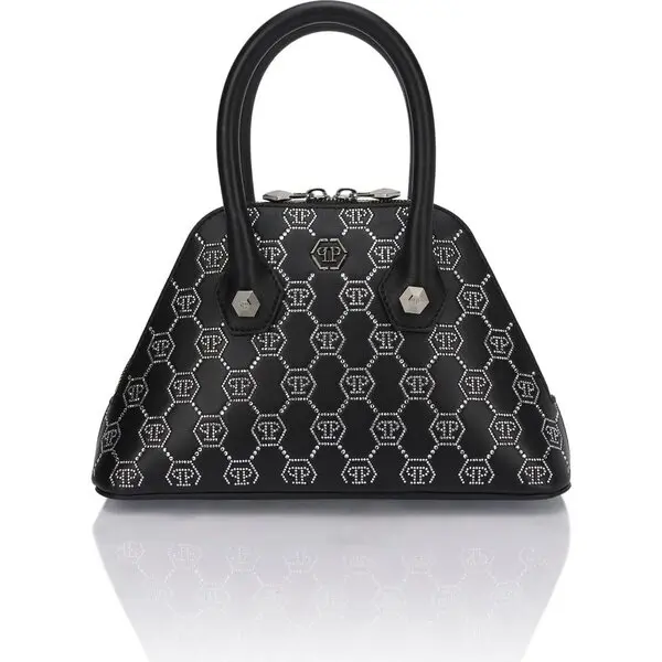 Philipp Plein Majestic Handbag Monogram Small - Black