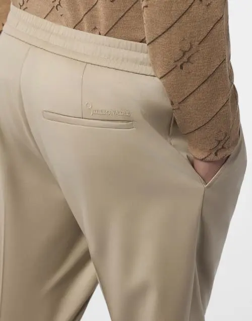 BILLIONAIRE Light Wool Drawstring Trousers