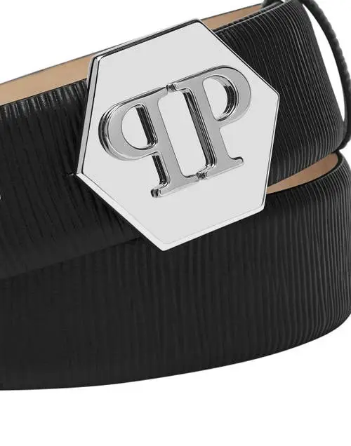Philipp Plein Hexagon Buckle Belt