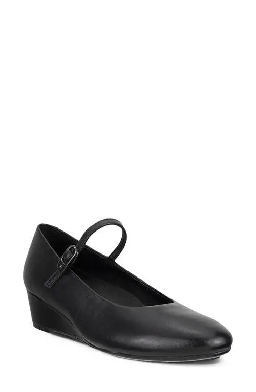 Ecco Elevate Leather Wedge Mary Jane