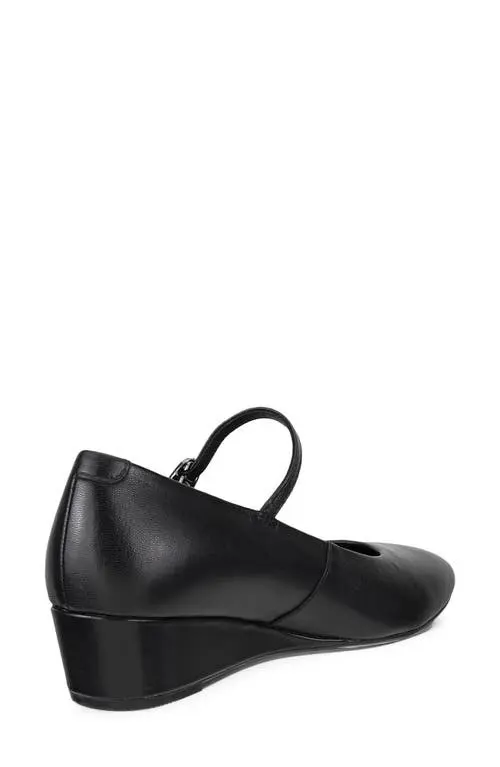 Ecco Elevate Leather Wedge Mary Jane