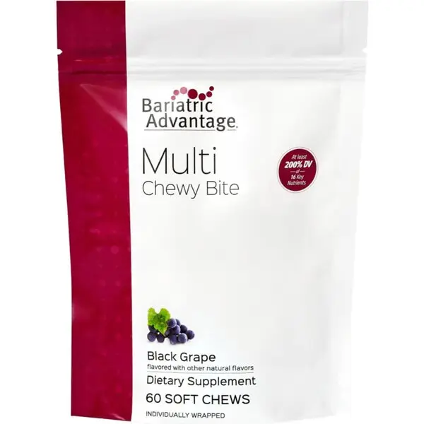BARIATRIC ADVANTAGE Multi Chewy Bite Soft Chew Multivitamin Supplement 60 Count - None