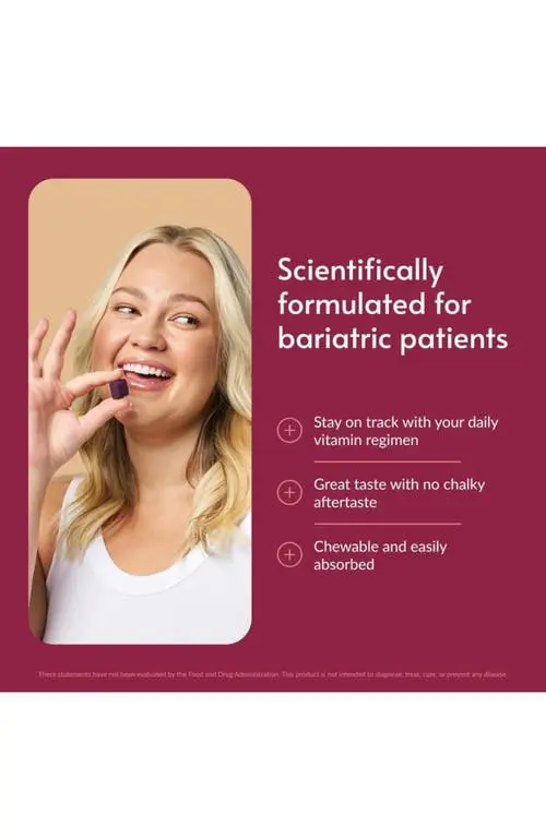 BARIATRIC ADVANTAGE Multi Chewy Bite Soft Chew Multivitamin Supplement 60 Count