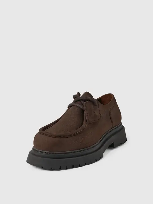 Manière De Voir Maniere De Voir Atelier Nubuck Suede Lace-up Shoe - Brown