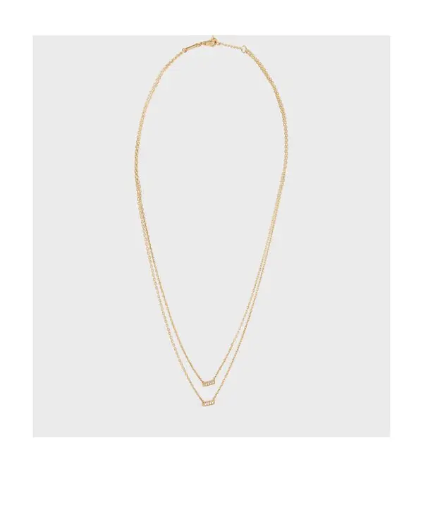 Celine Line Double Necklace