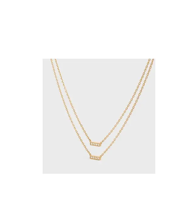 Celine Line Double Necklace