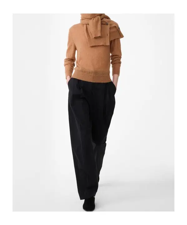 Studio Nicholson Long Sleeve Ribbed Knit Pullover