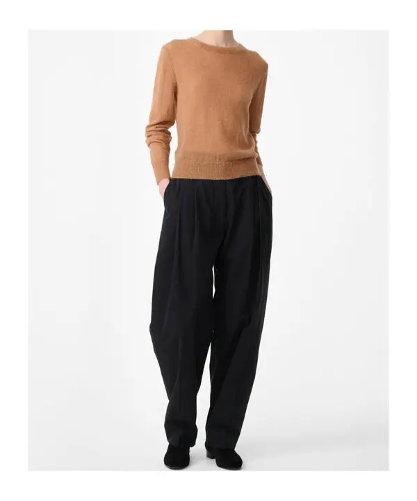 Studio Nicholson Long Sleeve Ribbed Knit Pullover