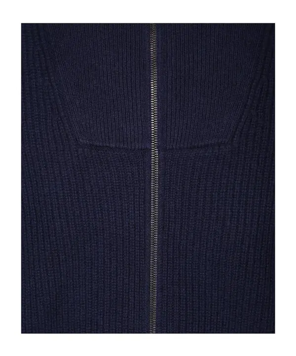 Canali Wool-cashmere Blend Zip-up Sweater