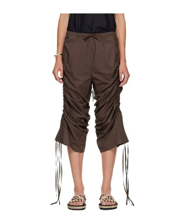 BASERANGE Ruched Drawstring Casual Pants