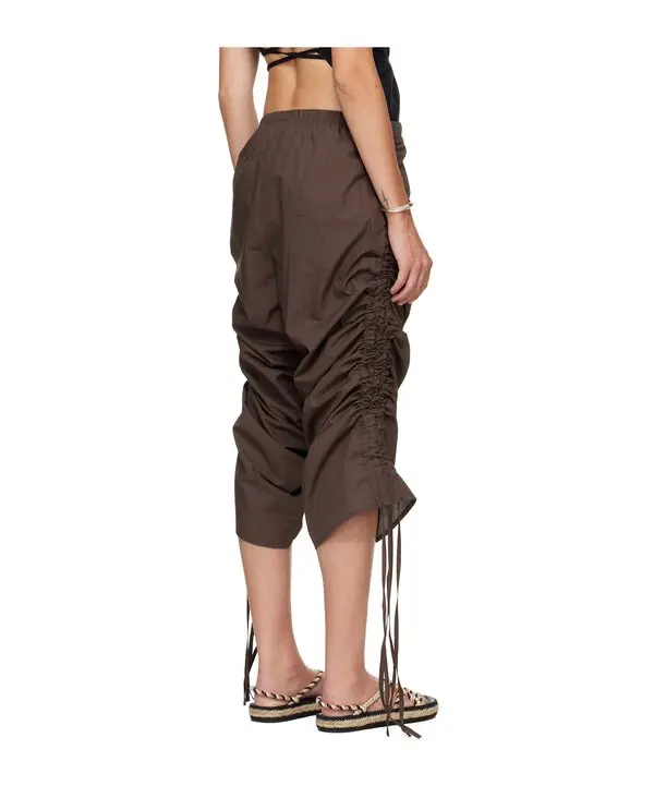 BASERANGE Ruched Drawstring Casual Pants