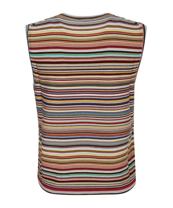 Paul Smith Stripe Knit Tank Top
