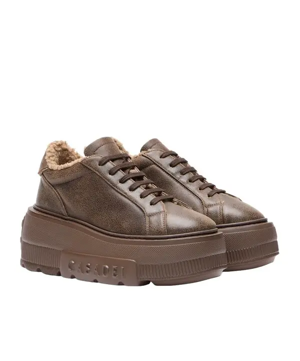 Casadei Nexus Platform Low-top Sneakers - Brown