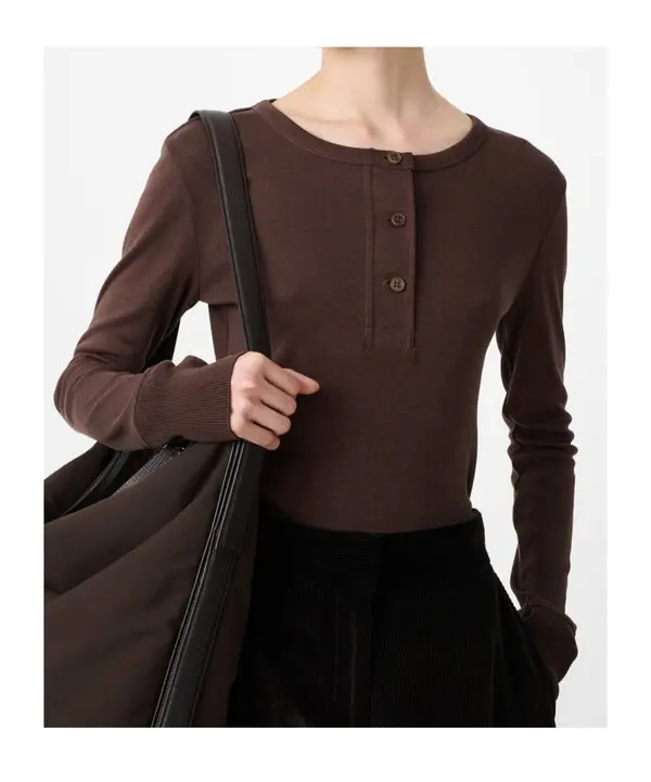 Studio Nicholson Long Sleeve Henley Knitwear