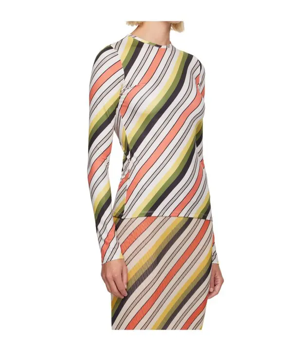JEAN PAUL GAULTIER Striped Long-sleeve Top