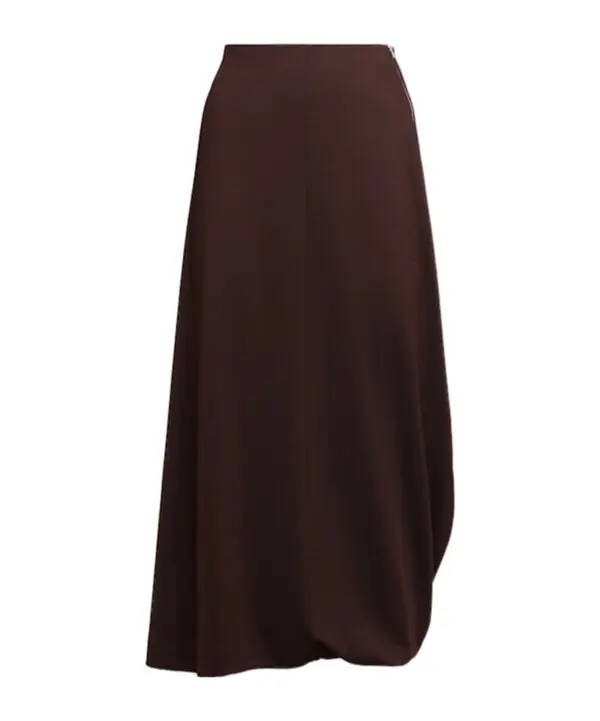 LEMAIRE Silk Viscose Interlock Twisted Hem Skirt