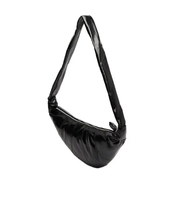LEMAIRE Medium Croissant Coated Cotton Crossbody