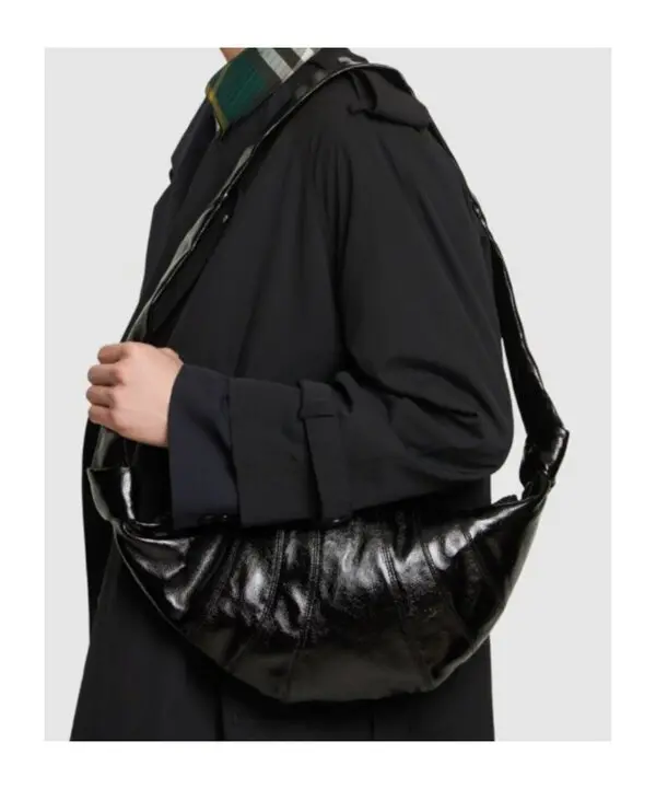 LEMAIRE Medium Croissant Coated Cotton Crossbody