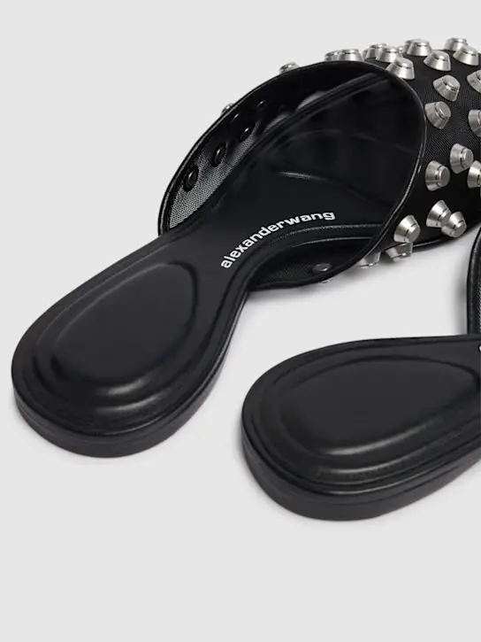 Alexander Wang 10mm Rhodes Mesh Flat Slippers