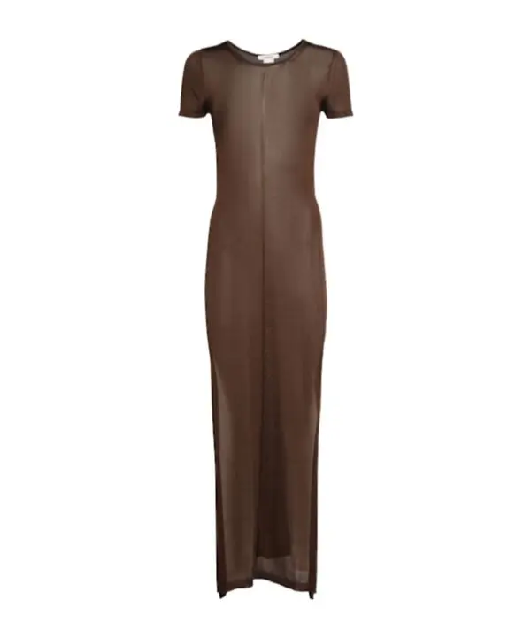 LEMAIRE Shiny Viscose Column Dress With Slits