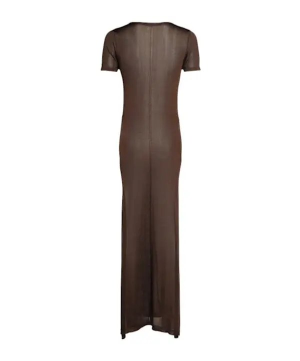 LEMAIRE Shiny Viscose Column Dress With Slits