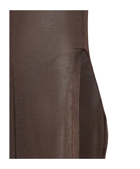 LEMAIRE Shiny Viscose Column Dress With Slits