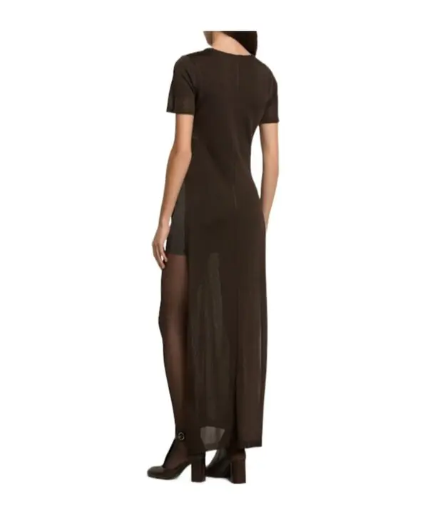 LEMAIRE Shiny Viscose Column Dress With Slits