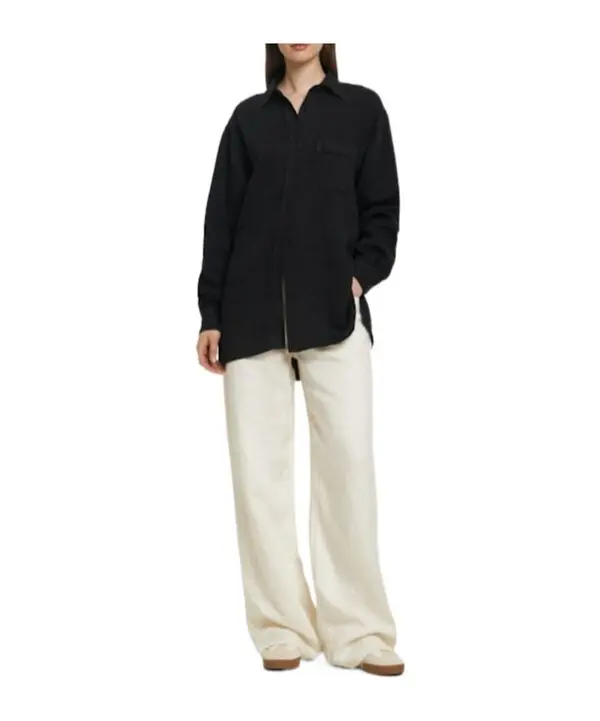 THE ROW Nesson Linen Long Shirt