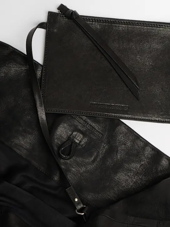 ANN DEMEULEMEESTER Soft Leather Shoulder Bag