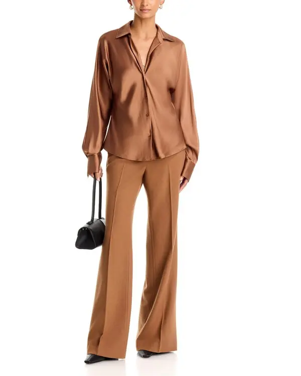 Lafayette 148 New York Silk Dolman Sleeve Blouse