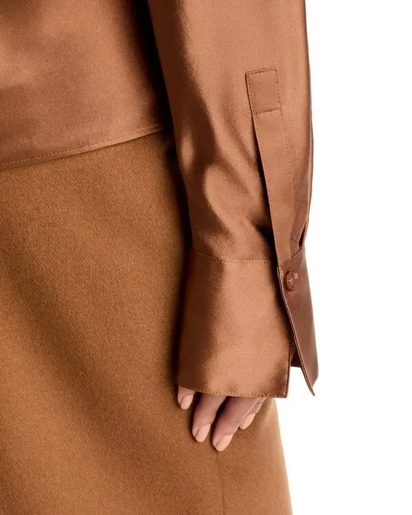 Lafayette 148 New York Silk Dolman Sleeve Blouse
